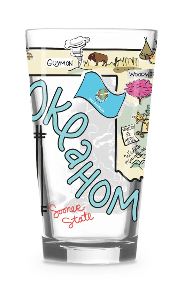 Oklahoma Glass 16 oz. – Moxie On Second