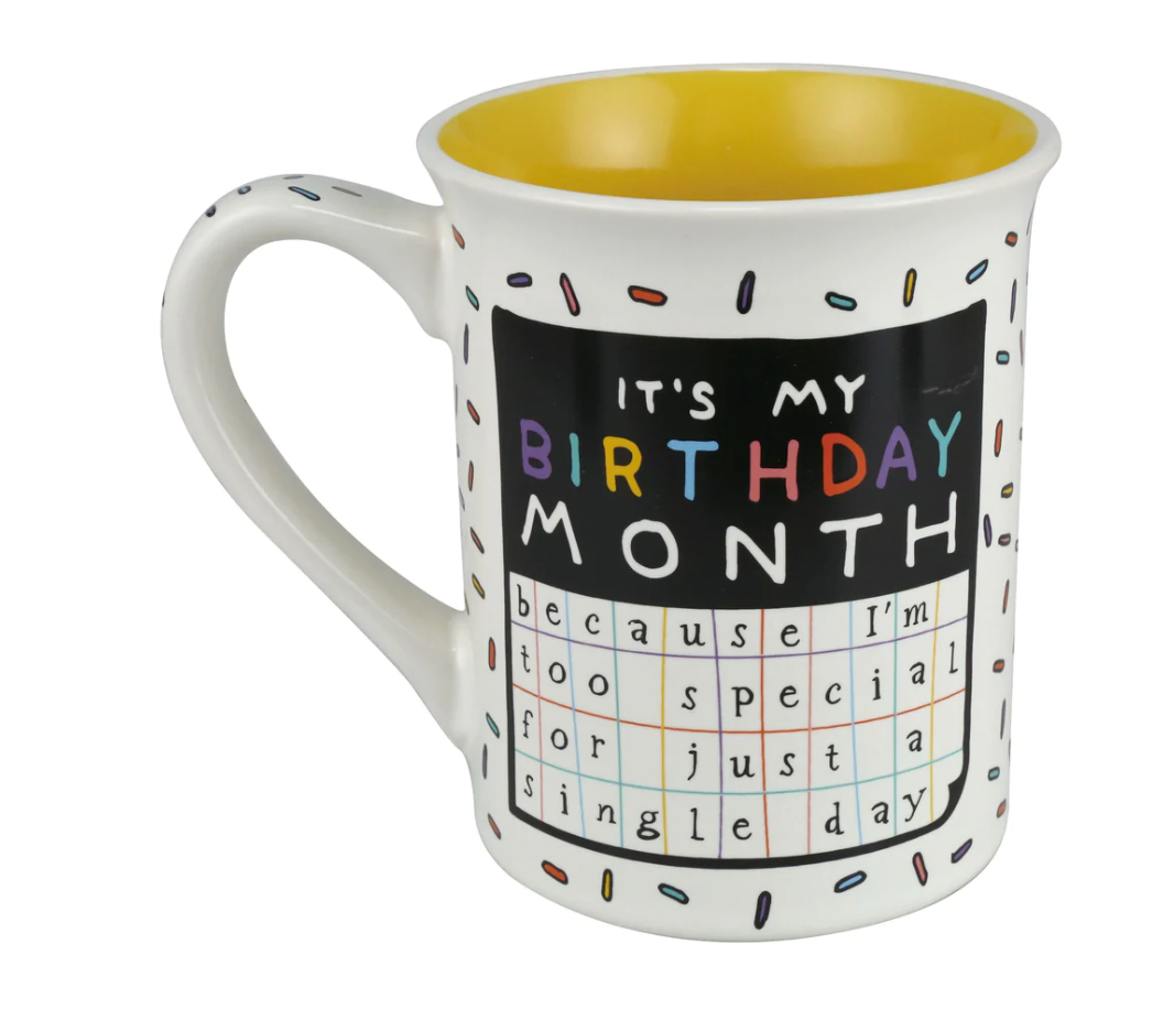 Happy Birthday Month Mug 16 oz – Moxie On Second